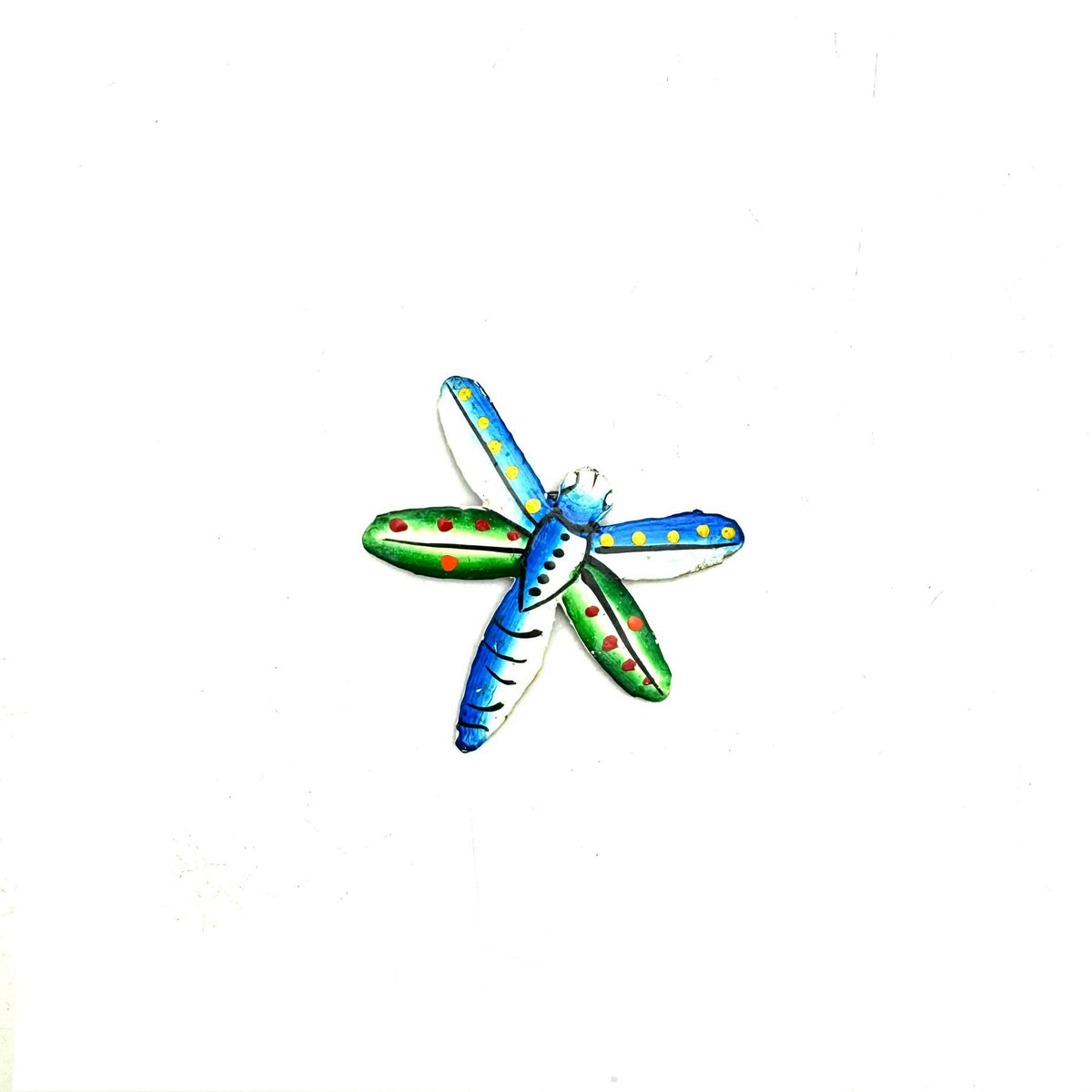 Painted Steel Drum Dragonfly Magnet – Papillon Marketplace Online